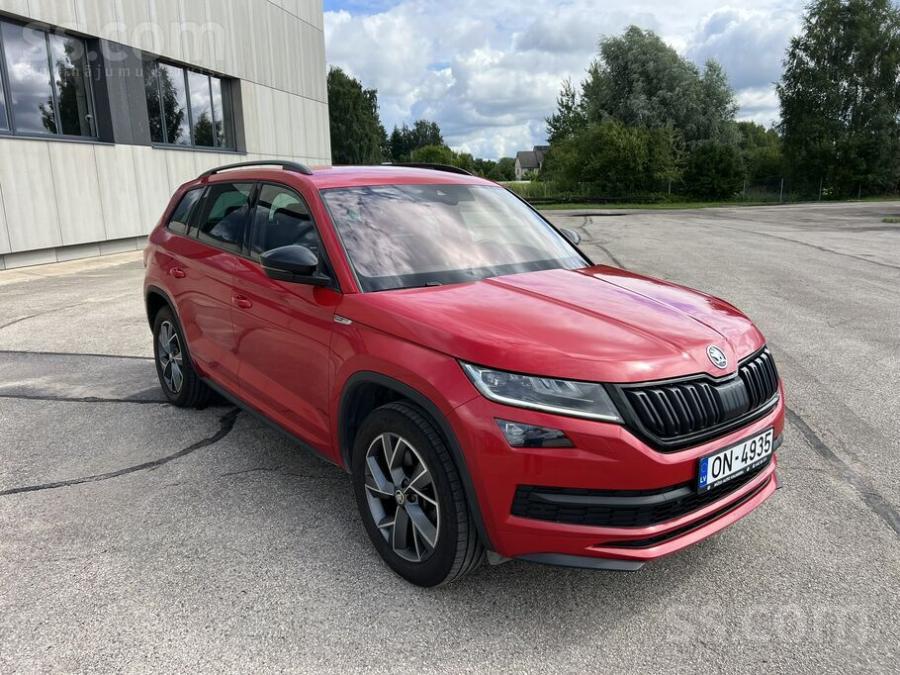 Sarkans Skoda Kodiaq 2019 Rīga, ar dzinēja tilpumu 2.00 L un nobraukumu 196 tūkst. km par 18500 €, foto 3 vietnē AUTOMOTO.COM.LV