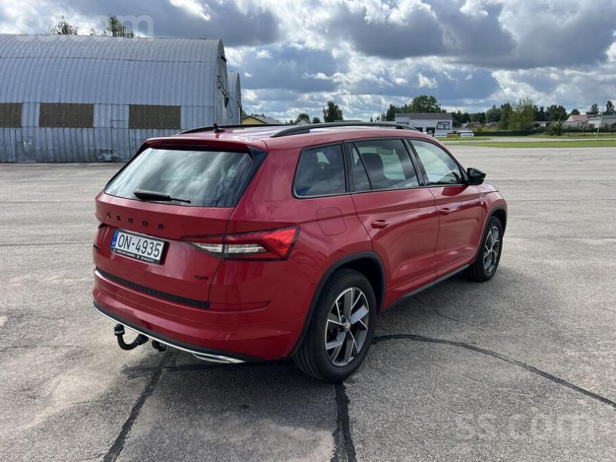 Sarkans Skoda Kodiaq 2019 Rīga, ar dzinēja tilpumu 2.00 L un nobraukumu 196 tūkst. km par 18500 €, foto 4 vietnē AUTOMOTO.COM.LV