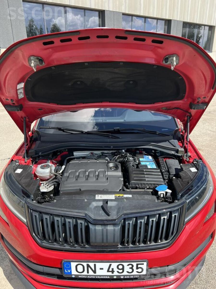 Sarkans Skoda Kodiaq 2019 Rīga, ar dzinēja tilpumu 2.00 L un nobraukumu 196 tūkst. km par 18500 €, foto 12 vietnē AUTOMOTO.COM.LV