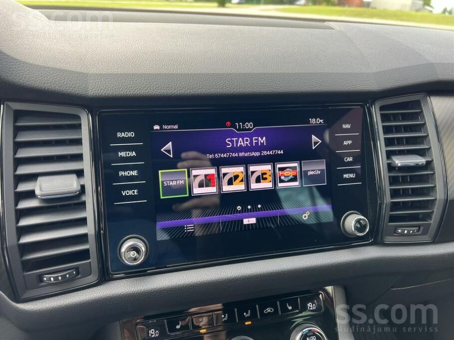 Sarkans Skoda Kodiaq 2019 Rīga, ar dzinēja tilpumu 2.00 L un nobraukumu 196 tūkst. km par 18500 €, foto 19 vietnē AUTOMOTO.COM.LV
