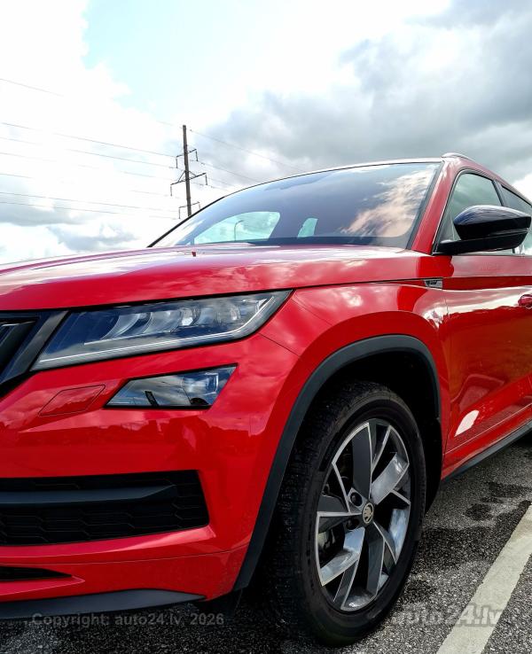 Red Skoda Kodiaq 2020 in Tartu, with an engine capacity of 1.50 L and mileage of 59 thousand km for 26900 €, photo 5 on AUTOMOTO.COM.LV