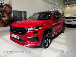 Sarkans Skoda Kodiaq 2021 Paide, ar dzinēja tilpumu 2.00 L un nobraukumu 73 tūkst. km par 36400 €, foto  vietnē AUTOMOTO.COM.LV
