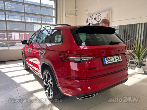Красный Шкода Kodiaq 2021 в Пайде, объемом двигателя 2.00 л и пробегом 73 тыс. км за 36400 €, фото 4 на AUTOMOTO.COM.LV