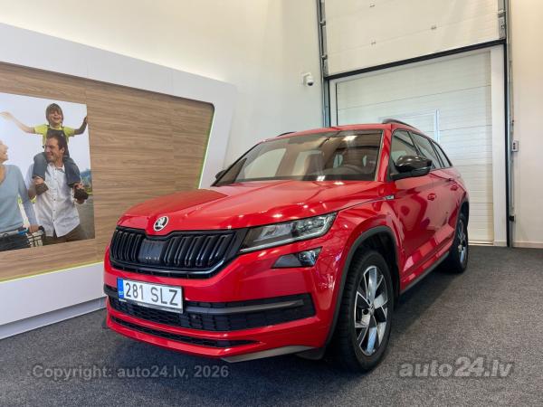 Красный Шкода Kodiaq 2021 в Раквере, объемом двигателя 2.00 л и пробегом 86 тыс. км за 27400 €, фото 2 на AUTOMOTO.COM.LV