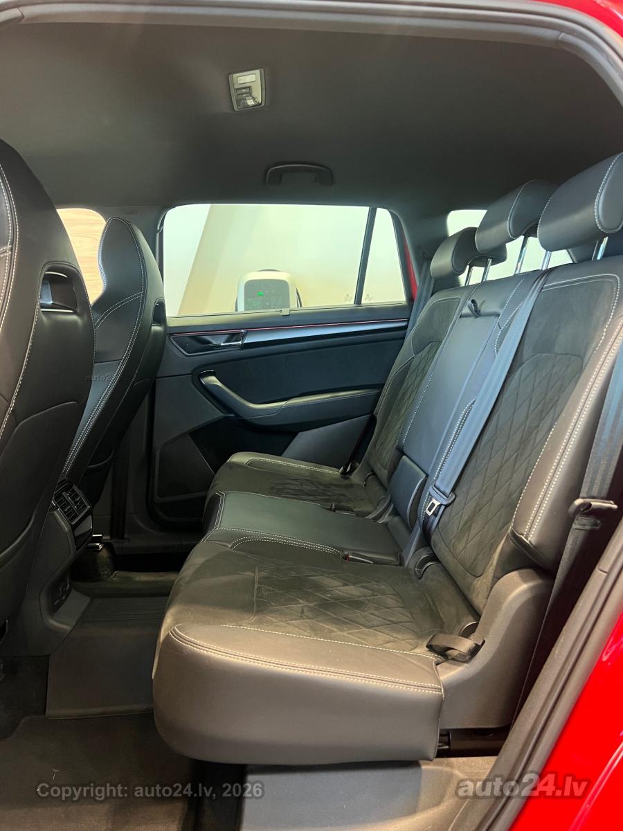 Red Skoda Kodiaq 2021 in Rakvere, with an engine capacity of 2.00 L and mileage of 86 thousand km for 27400 €, photo 8 on AUTOMOTO.COM.LV