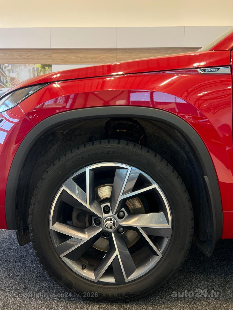 Red Skoda Kodiaq 2021 in Rakvere, with an engine capacity of 2.00 L and mileage of 86 thousand km for 27400 €, photo 11 on AUTOMOTO.COM.LV