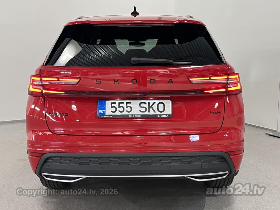 Красный Шкода Kodiaq 2025 в Таллин, объемом двигателя 2.00 л и пробегом 22 тыс. км за 46900 €, фото 5 на AUTOMOTO.COM.LV