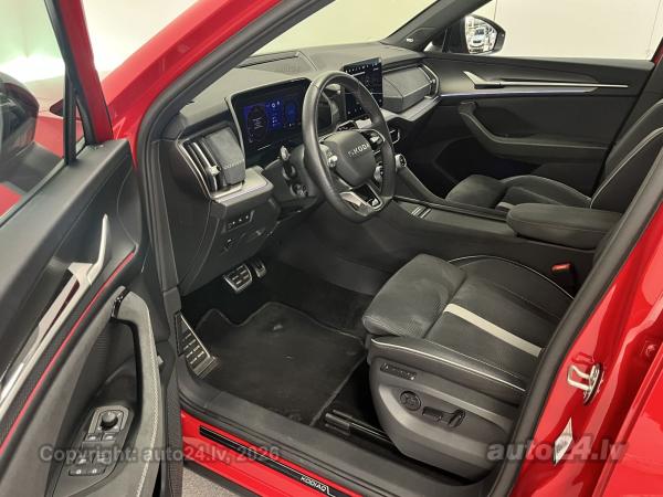 Red Skoda Kodiaq 2025 in Tallinn, with an engine capacity of 2.00 L and mileage of 22 thousand km for 46900 €, photo 7 on AUTOMOTO.COM.LV