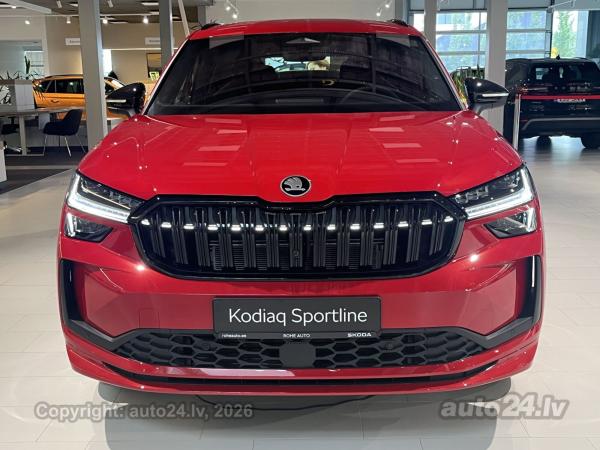 Sarkans Skoda Kodiaq 2026 Tallina, ar dzinēja tilpumu 2.00 L un nobraukumu 0 tūkst. km par 49900 €, foto 2 vietnē AUTOMOTO.COM.LV