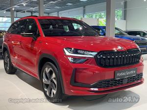 Red Skoda Kodiaq 2026 in Tallinn, with an engine capacity of 2.00 L and mileage of 0 thousand km for 49900 €, photo 4 on AUTOMOTO.COM.LV