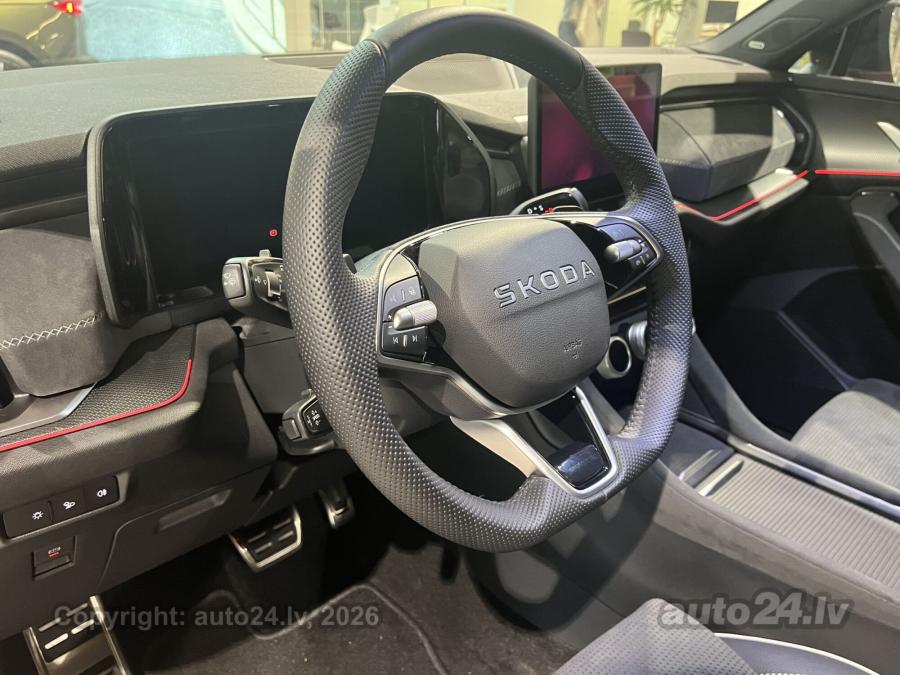 Red Skoda Kodiaq 2026 in Tallinn, with an engine capacity of 2.00 L and mileage of 0 thousand km for 49900 €, photo 8 on AUTOMOTO.COM.LV