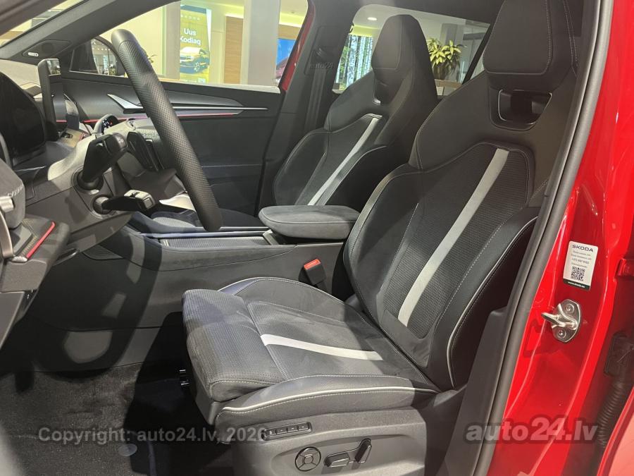 Red Skoda Kodiaq 2026 in Tallinn, with an engine capacity of 2.00 L and mileage of 0 thousand km for 49900 €, photo 10 on AUTOMOTO.COM.LV