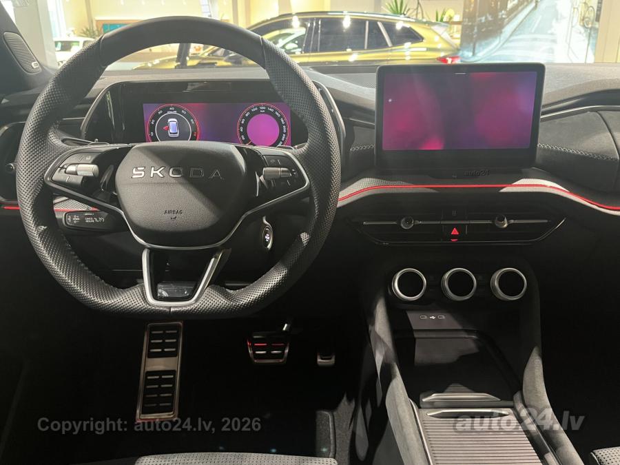 Red Skoda Kodiaq 2026 in Tallinn, with an engine capacity of 2.00 L and mileage of 0 thousand km for 49900 €, photo 12 on AUTOMOTO.COM.LV
