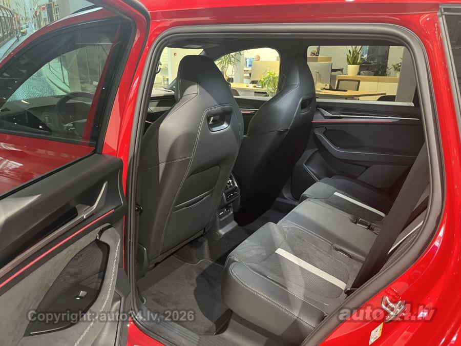 Red Skoda Kodiaq 2026 in Tallinn, with an engine capacity of 2.00 L and mileage of 0 thousand km for 49900 €, photo 16 on AUTOMOTO.COM.LV