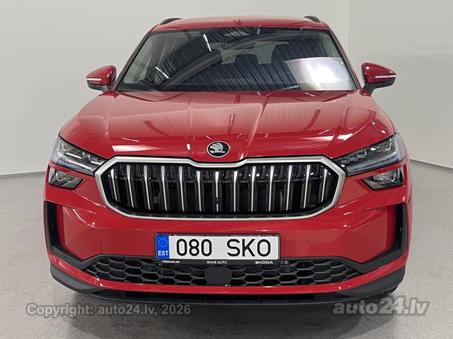 Sarkans Skoda Kodiaq 2026 Tallina, ar dzinēja tilpumu 1.50 L un nobraukumu 2 tūkst. km par 41900 €, foto 3 vietnē AUTOMOTO.COM.LV
