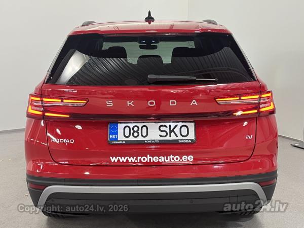 Sarkans Skoda Kodiaq 2026 Tallina, ar dzinēja tilpumu 1.50 L un nobraukumu 2 tūkst. km par 41900 €, foto 5 vietnē AUTOMOTO.COM.LV