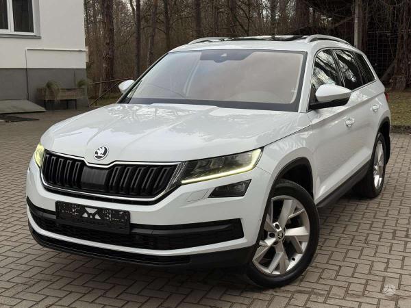 White Skoda Kodiaq 2017 in Prienai, with an engine capacity of 1.97 L and mileage of 247 thousand km for 16950 €, photo 3 on AUTOMOTO.COM.LV