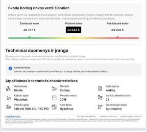 Белый Шкода Kodiaq 2017 в Пренай, объемом двигателя 1.97 л и пробегом 247 тыс. км за 16950 €, фото 37 на AUTOMOTO.COM.LV