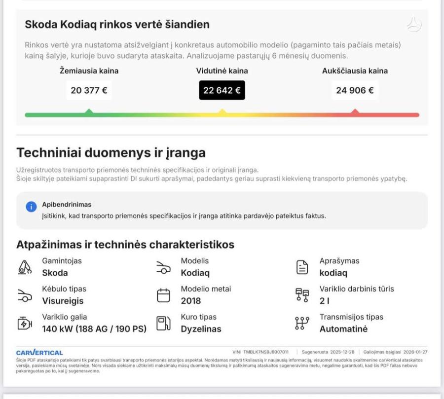 Balts Skoda Kodiaq 2017 Prienai, ar dzinēja tilpumu 1.97 L un nobraukumu 247 tūkst. km par 16800 €, foto 39 vietnē AUTOMOTO.COM.LV