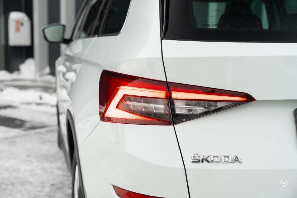 White Skoda Kodiaq 2017 in Vilnius, with an engine capacity of 1.98 L and mileage of 156 thousand km for 17950 €, photo 5 on AUTOMOTO.COM.LV