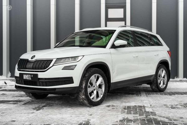 White Skoda Kodiaq 2017 in Vilnius, with an engine capacity of 1.98 L and mileage of 156 thousand km for 17950 €, photo 8 on AUTOMOTO.COM.LV