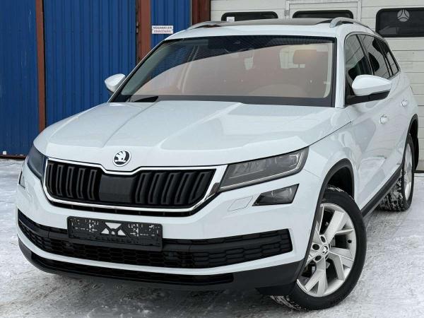 Balts Skoda Kodiaq 2017 Prienai, ar dzinēja tilpumu 1.97 L un nobraukumu 256 tūkst. km par 16850 €, foto  vietnē AUTOMOTO.COM.LV