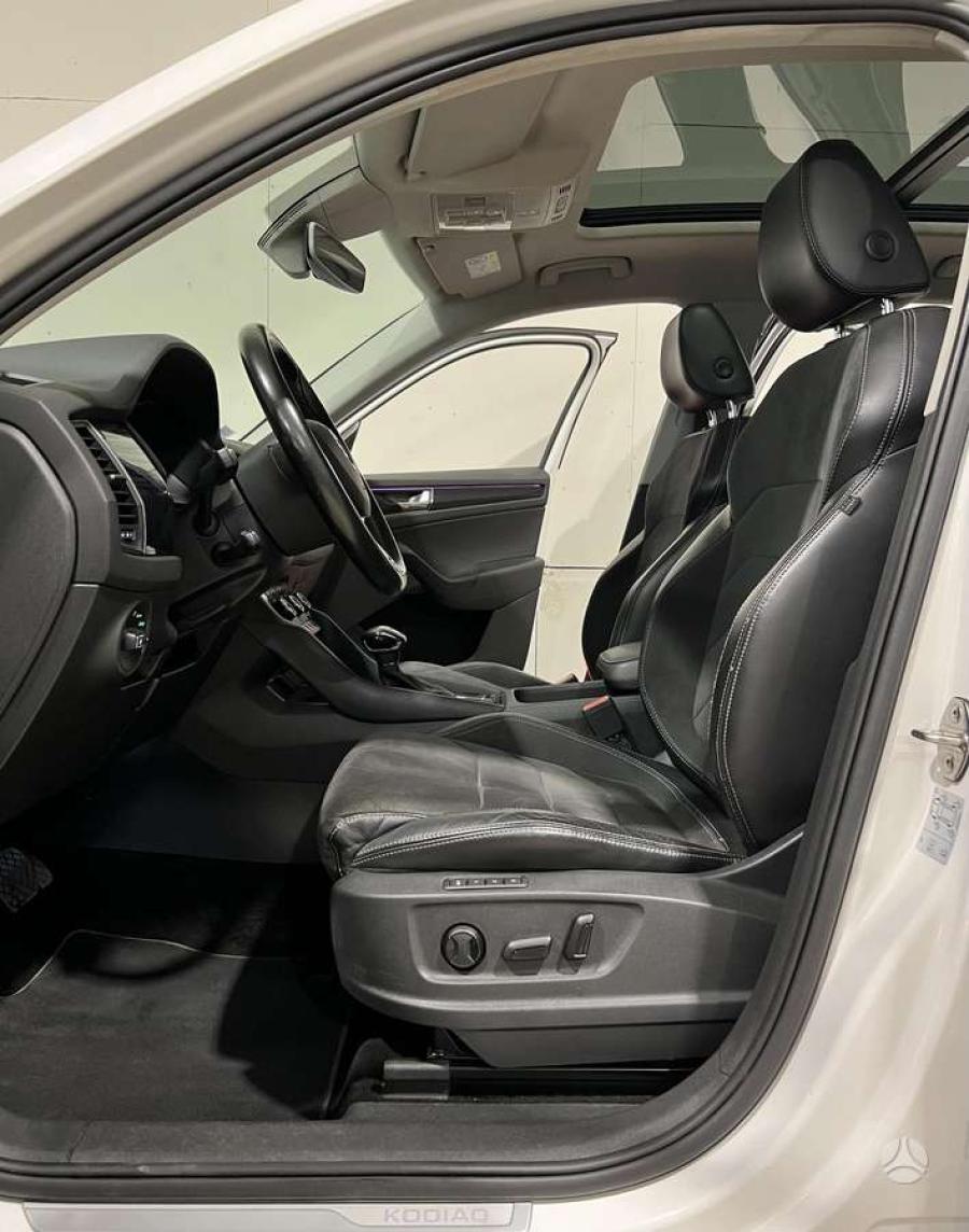 Белый Шкода Kodiaq 2017 в Клайпеда, объемом двигателя 1.97 л и пробегом 185 тыс. км за 18500 €, фото 7 на AUTOMOTO.COM.LV