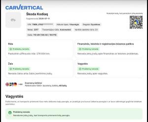 Белый Шкода Kodiaq 2017 в Пренай, объемом двигателя 1.97 л и пробегом 279 тыс. км за 16700 €, фото 59 на AUTOMOTO.COM.LV