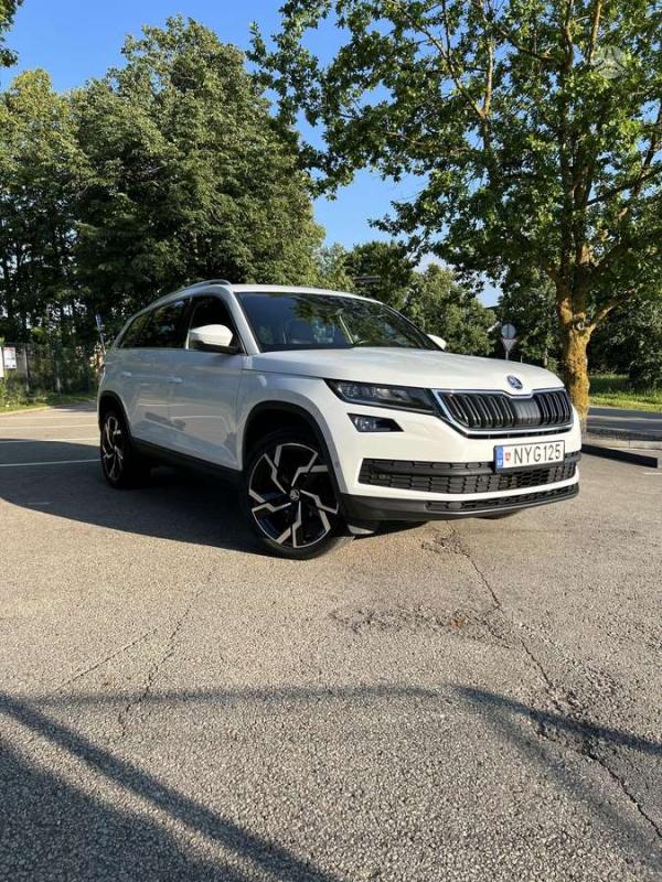 White Skoda Kodiaq 2017 in Klaipeda, with an engine capacity of 1.97 L and mileage of 285 thousand km for 18900 €, photo 2 on AUTOMOTO.COM.LV