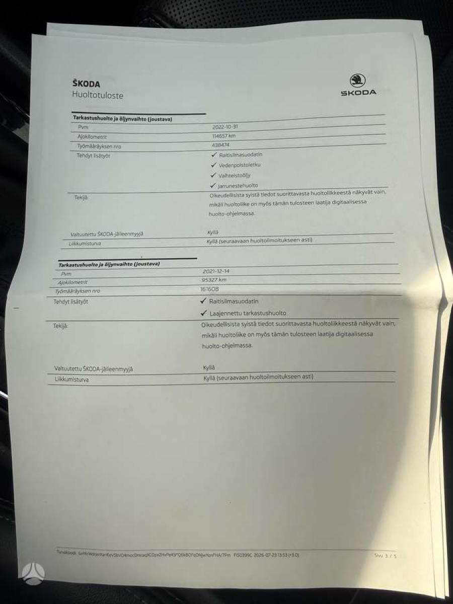 White Skoda Kodiaq 2017 in Siauliai, with an engine capacity of 1.97 L and mileage of 341 thousand km for 14129 €, photo 27 on AUTOMOTO.COM.LV
