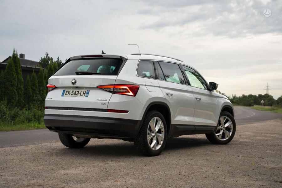 Белый Шкода Kodiaq 2017 в Электренай, объемом двигателя 1.97 л и пробегом 213 тыс. км за 16950 €, фото 8 на AUTOMOTO.COM.LV