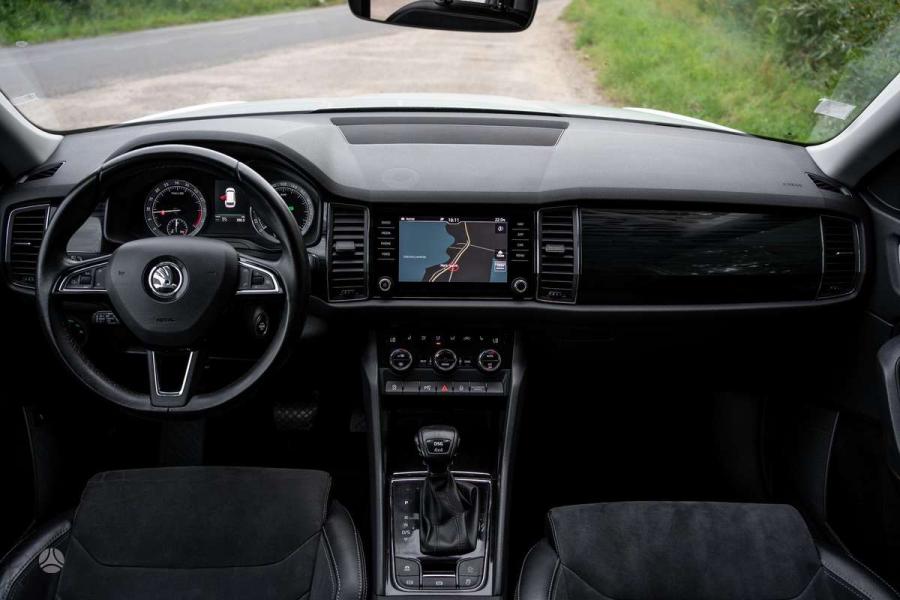 Белый Шкода Kodiaq 2017 в Электренай, объемом двигателя 1.97 л и пробегом 213 тыс. км за 16950 €, фото 10 на AUTOMOTO.COM.LV