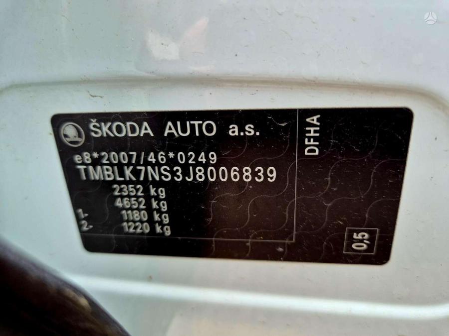 Balts Skoda Kodiaq 2017 Viļņa, ar dzinēja tilpumu 1.97 L un nobraukumu 287 tūkst. km par 13400 €, foto 59 vietnē AUTOMOTO.COM.LV