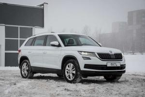 White Skoda Kodiaq 2018 in Elektrenai, with an engine capacity of 1.97 L and mileage of 238 thousand km for 17400 €, photo 3 on AUTOMOTO.COM.LV