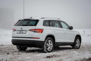 White Skoda Kodiaq 2018 in Elektrenai, with an engine capacity of 1.97 L and mileage of 238 thousand km for 17400 €, photo 5 on AUTOMOTO.COM.LV