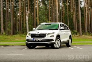 Balts Skoda Kodiaq 2018 Rīga, ar dzinēja tilpumu 2.00 L un nobraukumu 293 tūkst. km par 19190 €, foto  vietnē AUTOMOTO.COM.LV