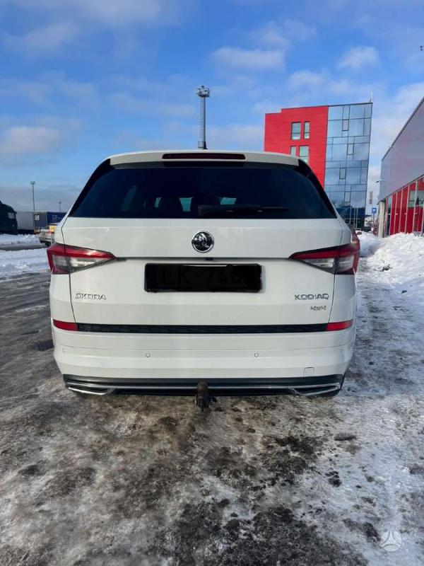 White Skoda Kodiaq 2018 in Klaipeda, with an engine capacity of 1.98 L and mileage of 230 thousand km for 18800 €, photo 7 on AUTOMOTO.COM.LV