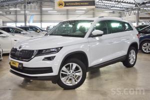 White Skoda Kodiaq 2018 in Riga, with an engine capacity of 2.00 L and mileage of 142 thousand km for 19900 €, photo  on AUTOMOTO.COM.LV