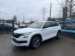 White Skoda Kodiaq 2018 in Vilnius, with an engine capacity of 1.97 L and mileage of 186 thousand km for 22900 €, photo  on AUTOMOTO.COM.LV