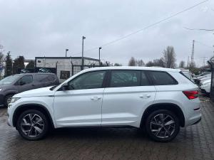 White Skoda Kodiaq 2018 in Vilnius, with an engine capacity of 1.97 L and mileage of 186 thousand km for 22900 €, photo 2 on AUTOMOTO.COM.LV