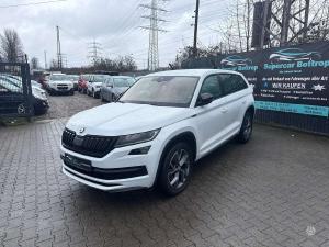 White Skoda Kodiaq 2018 in Vilnius, with an engine capacity of 1.97 L and mileage of 186 thousand km for 22900 €, photo 4 on AUTOMOTO.COM.LV
