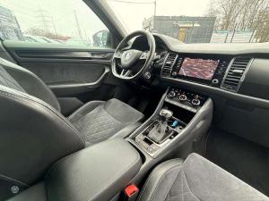 White Skoda Kodiaq 2018 in Vilnius, with an engine capacity of 1.97 L and mileage of 186 thousand km for 22900 €, photo 9 on AUTOMOTO.COM.LV