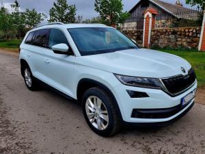 White Skoda Kodiaq 2018 in Vilnius, with an engine capacity of 2.00 L and mileage of 142 thousand km for 19800 €, photo 6 on AUTOMOTO.COM.LV