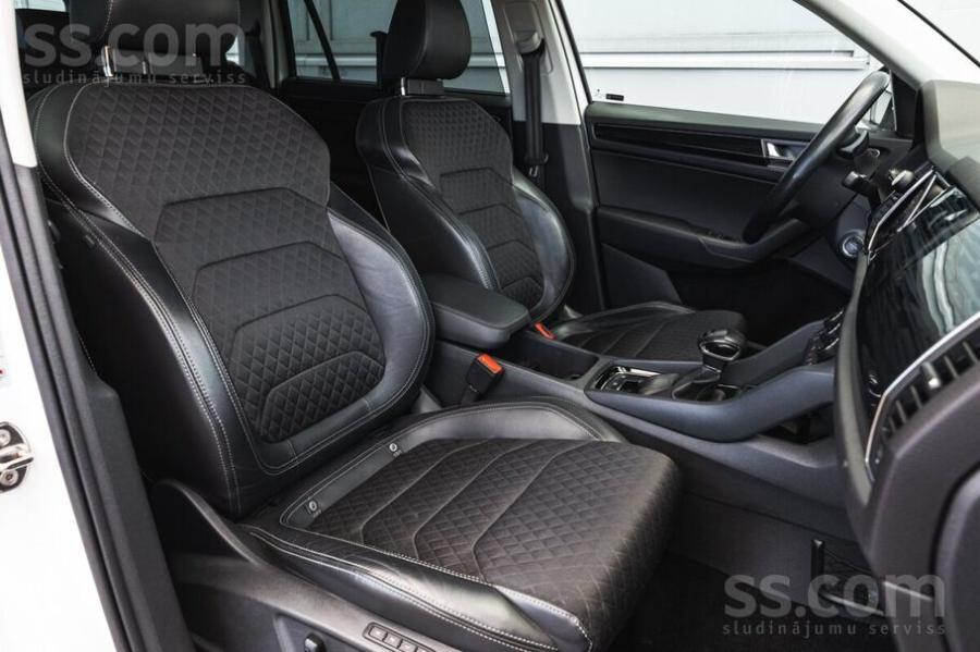 Balts Skoda Kodiaq 2018 Ventspils, ar dzinēja tilpumu 2.00 L un nobraukumu 241 tūkst. km par 17500 €, foto 18 vietnē AUTOMOTO.COM.LV
