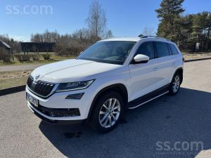 White Skoda Kodiaq 2018 in Ventspils, with an engine capacity of 2.00 L and mileage of 149 thousand km for 18500 €, photo 3 on AUTOMOTO.COM.LV