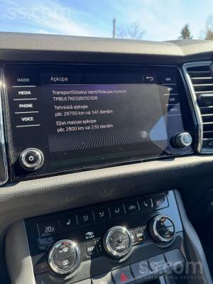 White Skoda Kodiaq 2018 in Ventspils, with an engine capacity of 2.00 L and mileage of 149 thousand km for 18500 €, photo 19 on AUTOMOTO.COM.LV