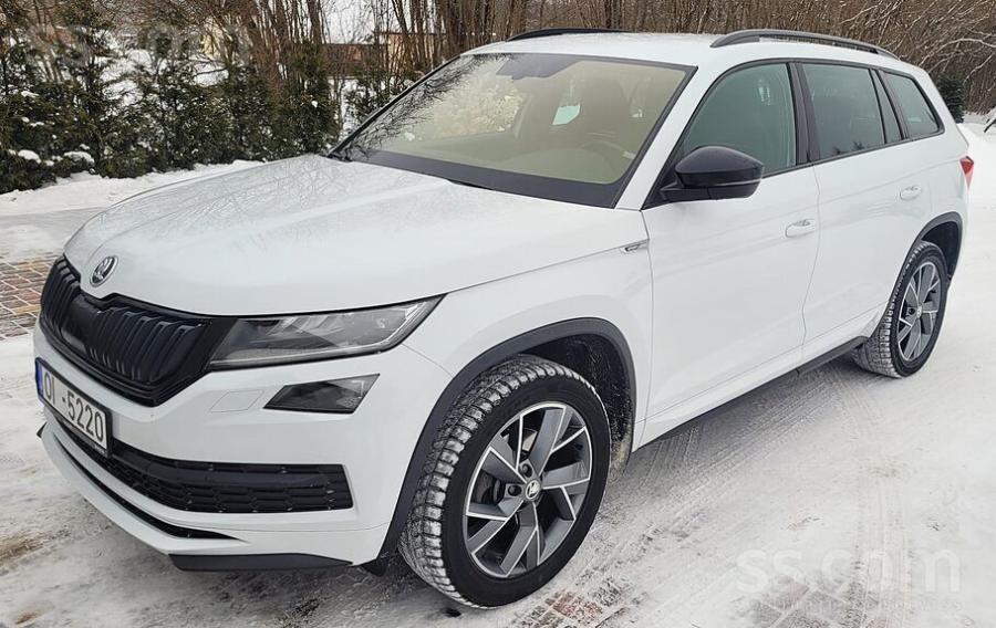 Белый Шкода Kodiaq 2018 в Рига, объемом двигателя 2.00 л и пробегом 191 тыс. км за 21000 €, фото 3 на AUTOMOTO.COM.LV