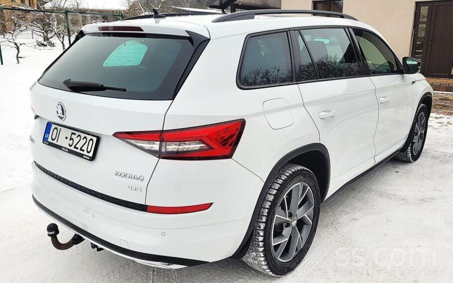 Белый Шкода Kodiaq 2018 в Рига, объемом двигателя 2.00 л и пробегом 191 тыс. км за 21000 €, фото 4 на AUTOMOTO.COM.LV