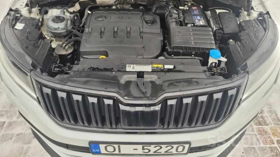 Белый Шкода Kodiaq 2018 в Рига, объемом двигателя 2.00 л и пробегом 191 тыс. км за 21000 €, фото 7 на AUTOMOTO.COM.LV