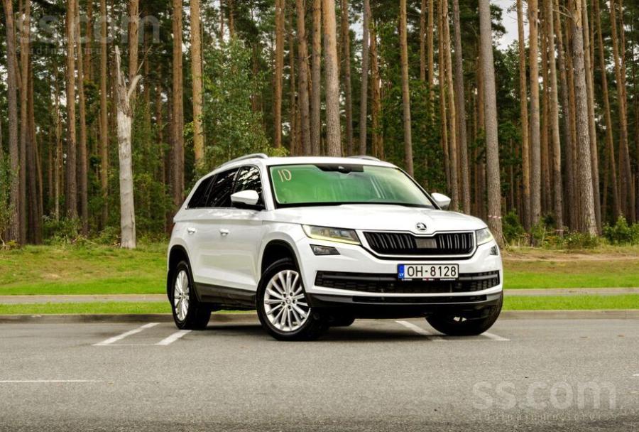Белый Шкода Kodiaq 2018 в Рига, объемом двигателя 2.00 л и пробегом 293 тыс. км за 18490 €, фото 3 на AUTOMOTO.COM.LV